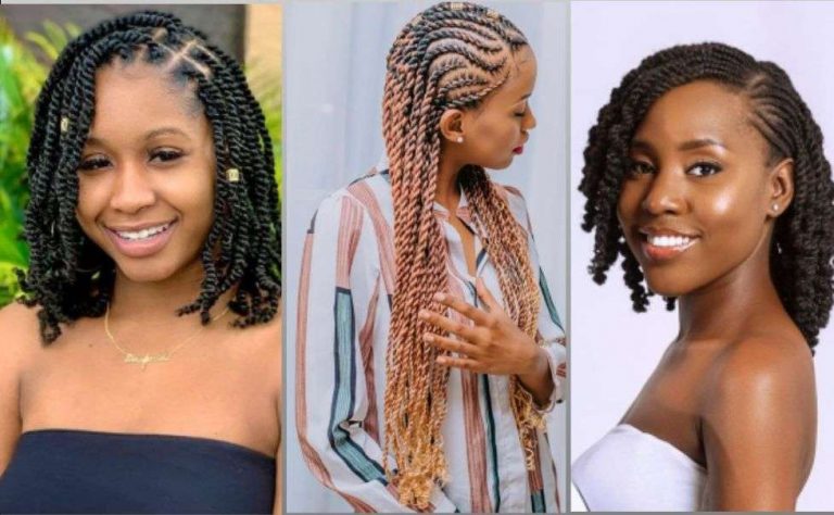 60 Latest Kinky Twist Hairstyles for short and long hair - Claraito's Blog
