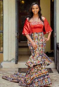 See these Breathtaking Kitenge Styles for Ladies - Claraito's Blog