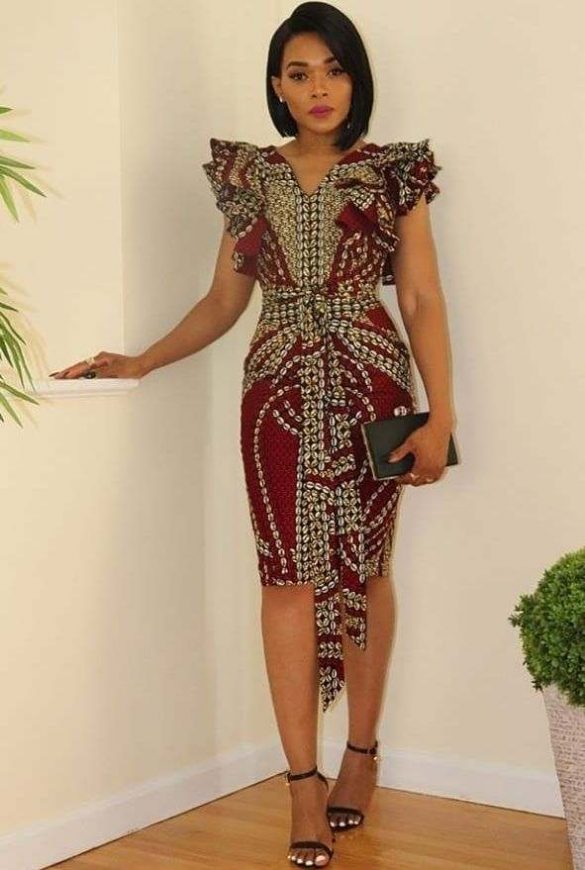 See these Breathtaking Kitenge Styles for Ladies - Claraito's Blog