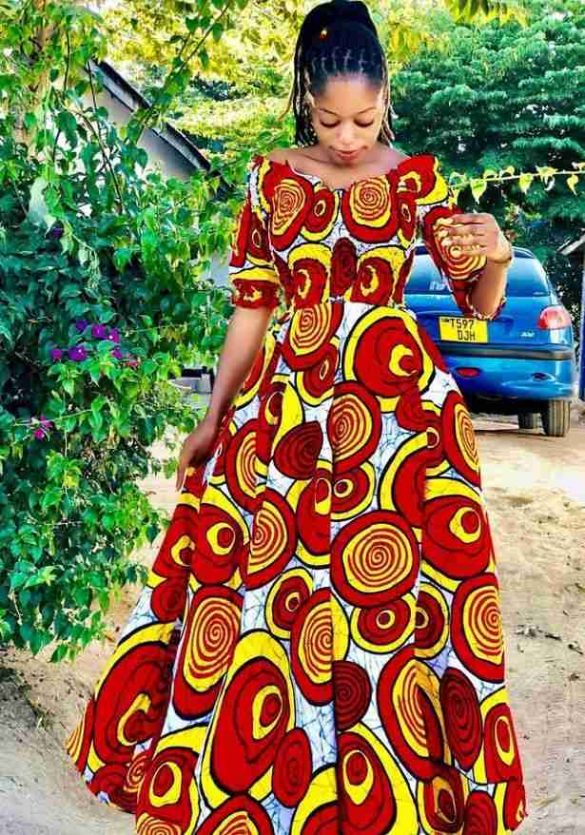 See these Breathtaking Kitenge Styles for Ladies - Claraito's Blog