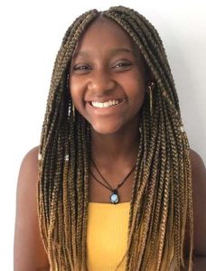 40 Mixed Color Box Braids Ideas - Best Combination - Claraito's Blog