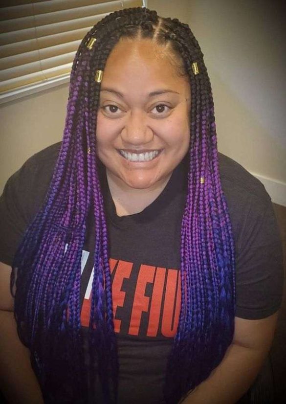 40 Mixed Color Box Braids Ideas - Best Combination - Claraito's Blog