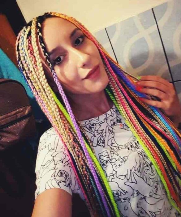 40 Mixed Color Box Braids Ideas - Best Combination - Claraito's Blog
