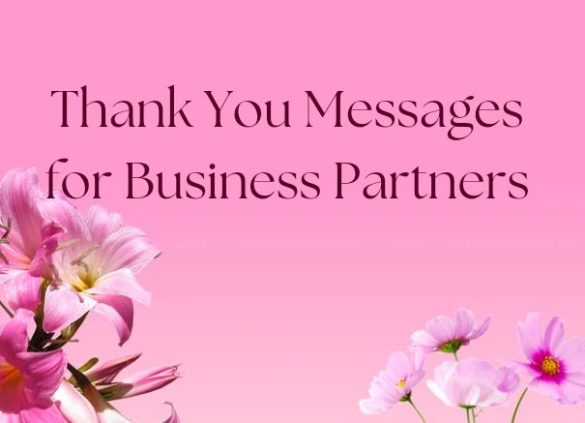 Thank You Messages for Business Partners - Claraito's Blog